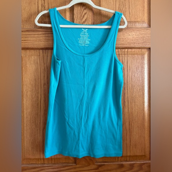 Faded Glory | Tops | Blue Ribbed Tank Size Xxl | Poshmark